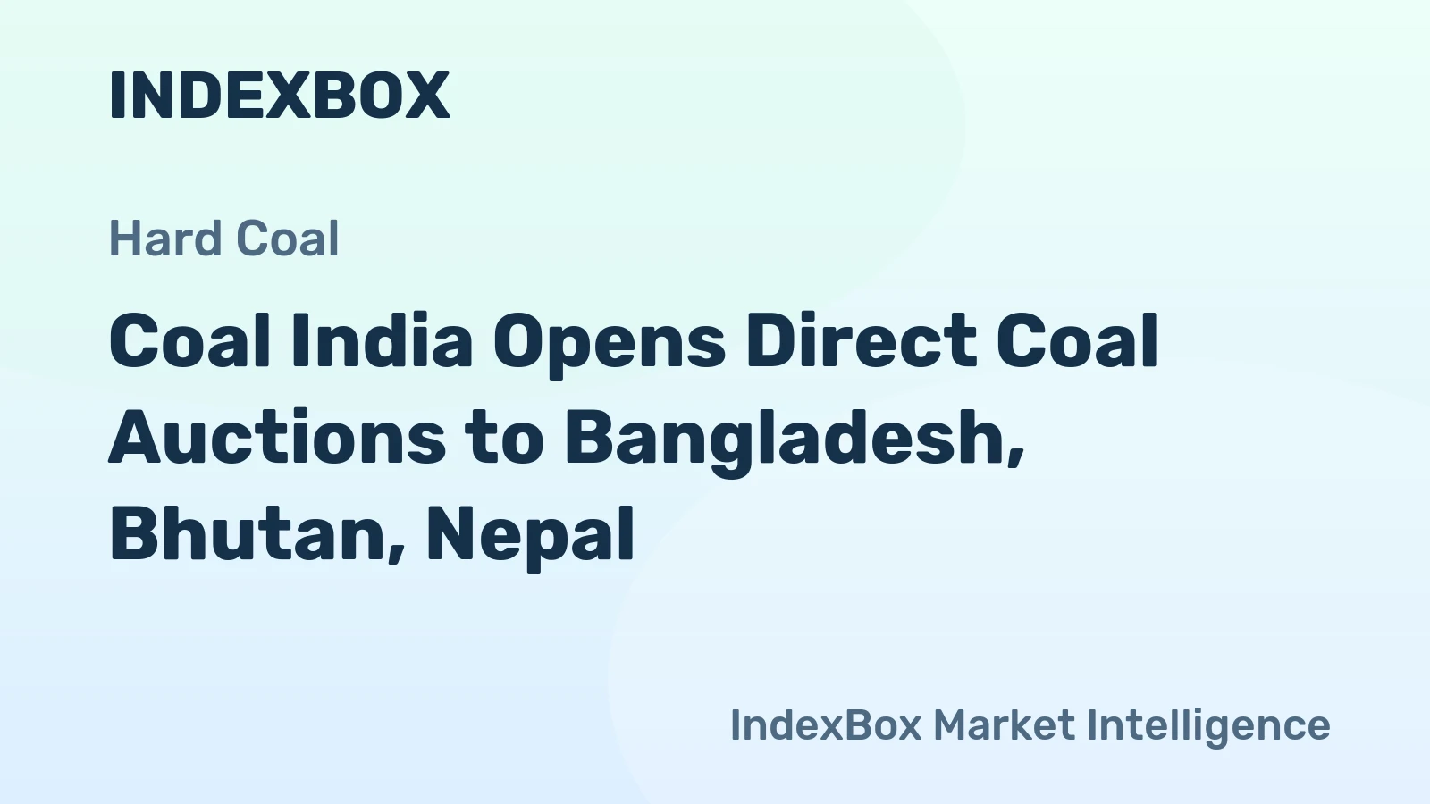 Coal India Opens Direct Coal Auctions to Bangladesh, Bhutan, Nepal