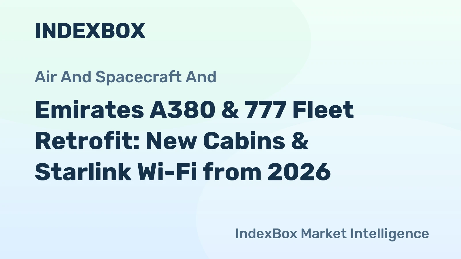 Emirates A380 & 777 Fleet Retrofit: New Cabins & Starlink Wi-Fi from 2026