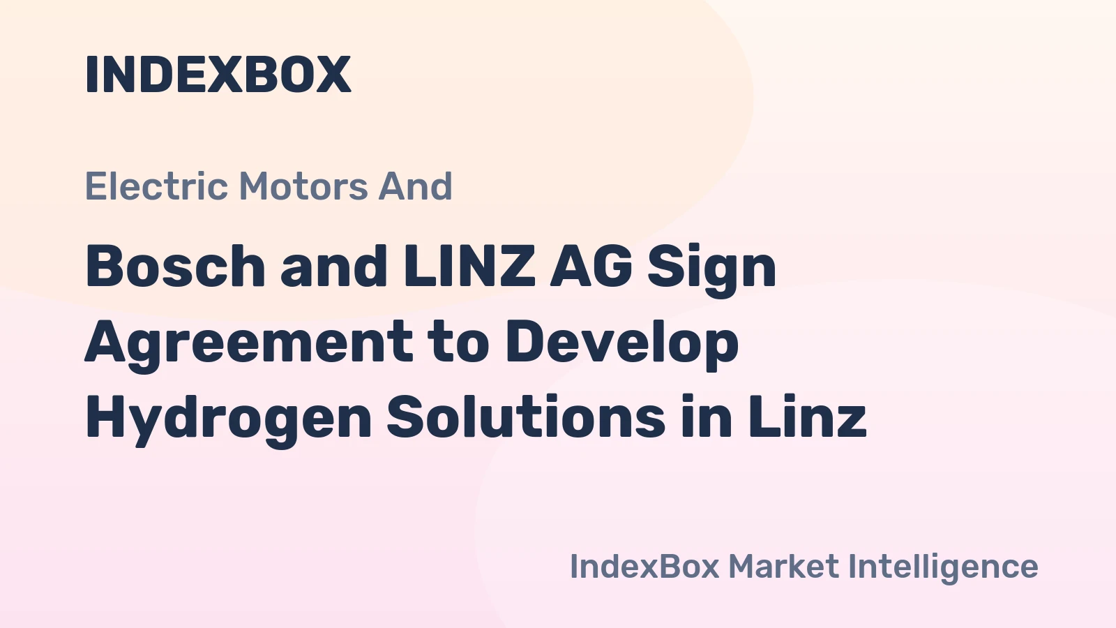Bosch and LINZ AG Sign Agreement to Develop Hydrogen Solutions in Linz
