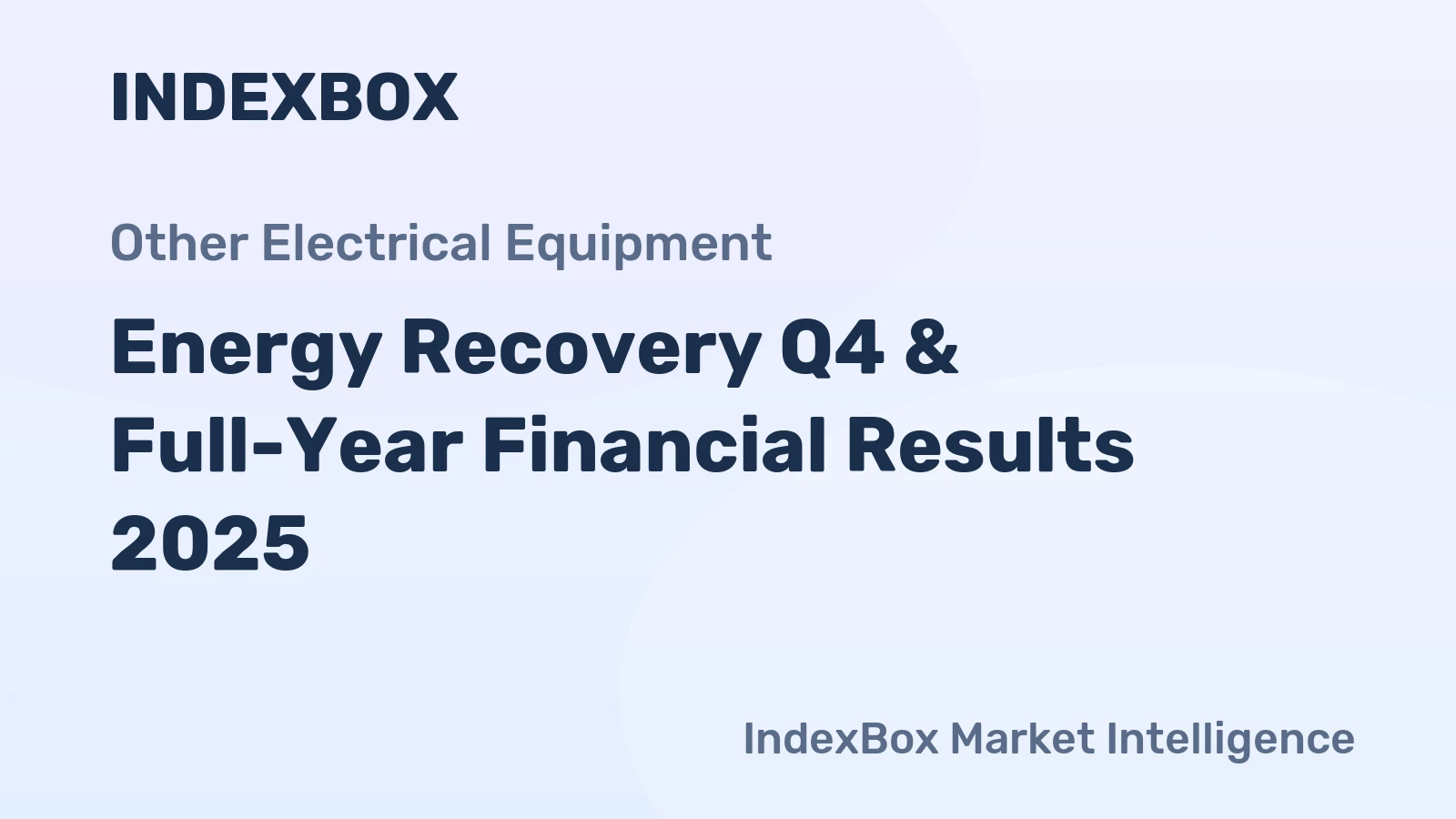 Energy Recovery Q4 & Full-Year Financial Results 2025