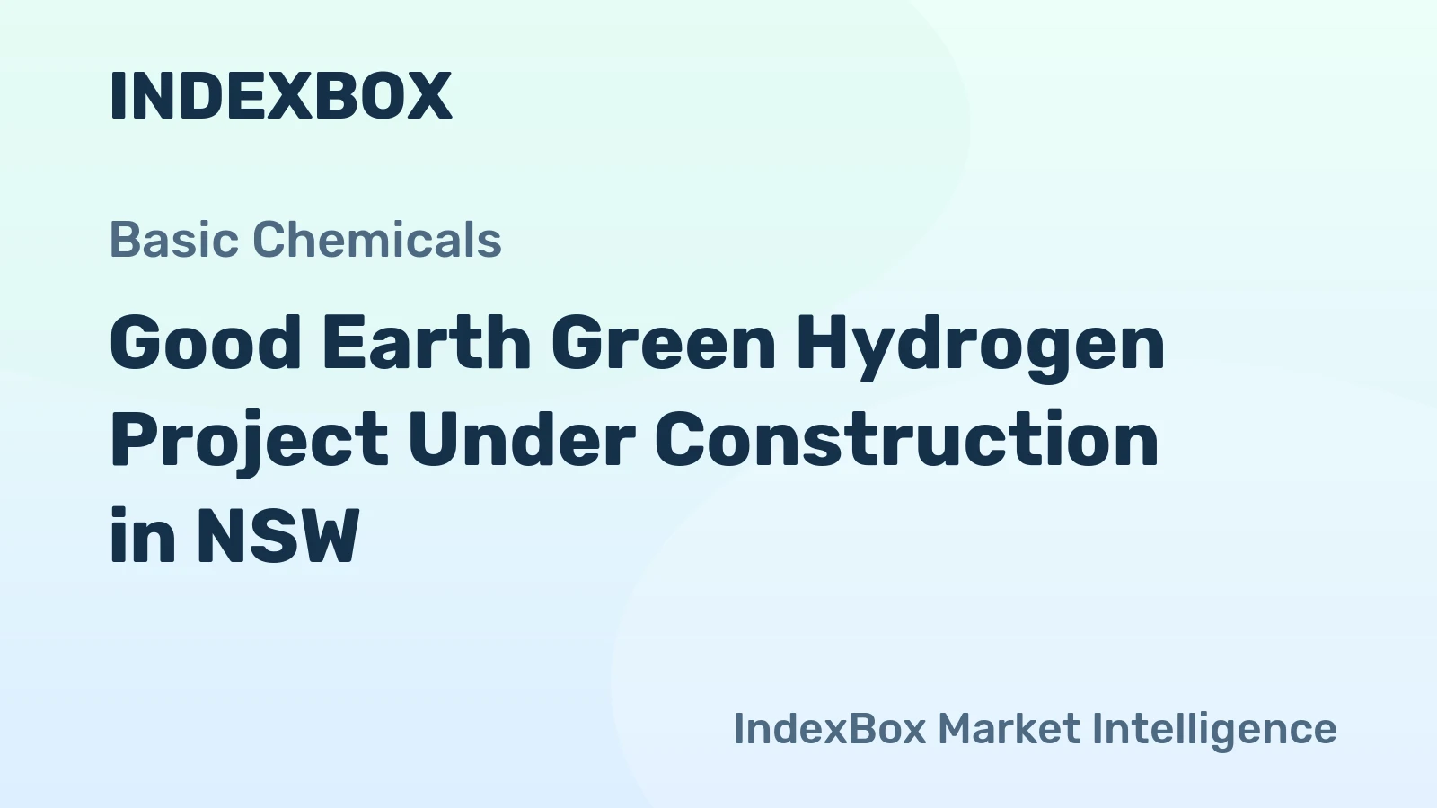 Good Earth Green Hydrogen Project Under Construction in NSW