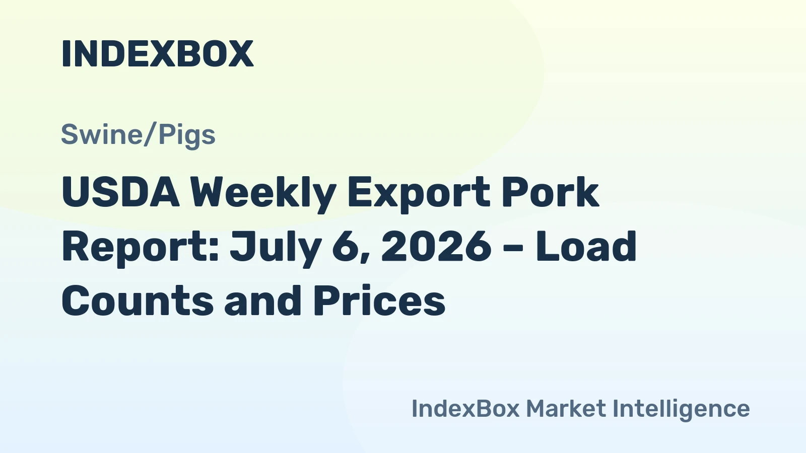 USDA Weekly Export Pork Report: July 6, 2026 – Load Counts and Prices