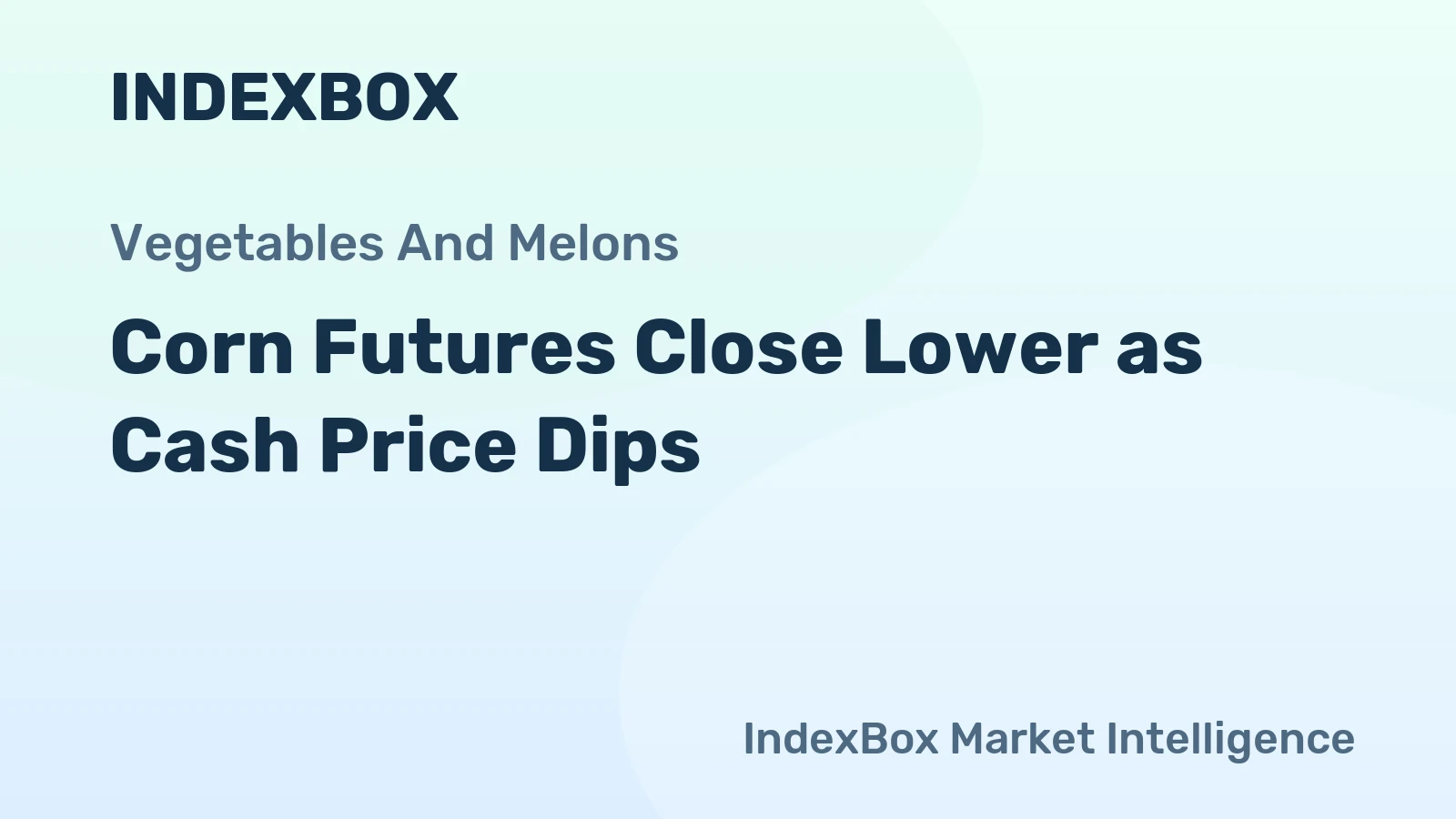 Corn Futures Close Lower as Cash Price Dips