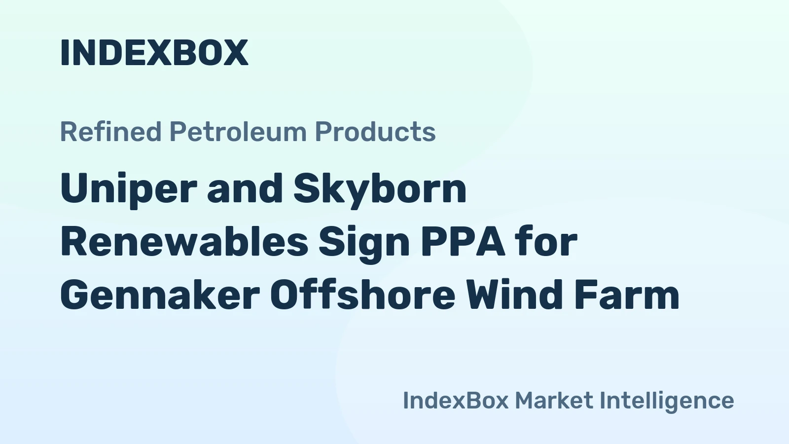 Uniper and Skyborn Renewables Sign PPA for Gennaker Offshore Wind Farm