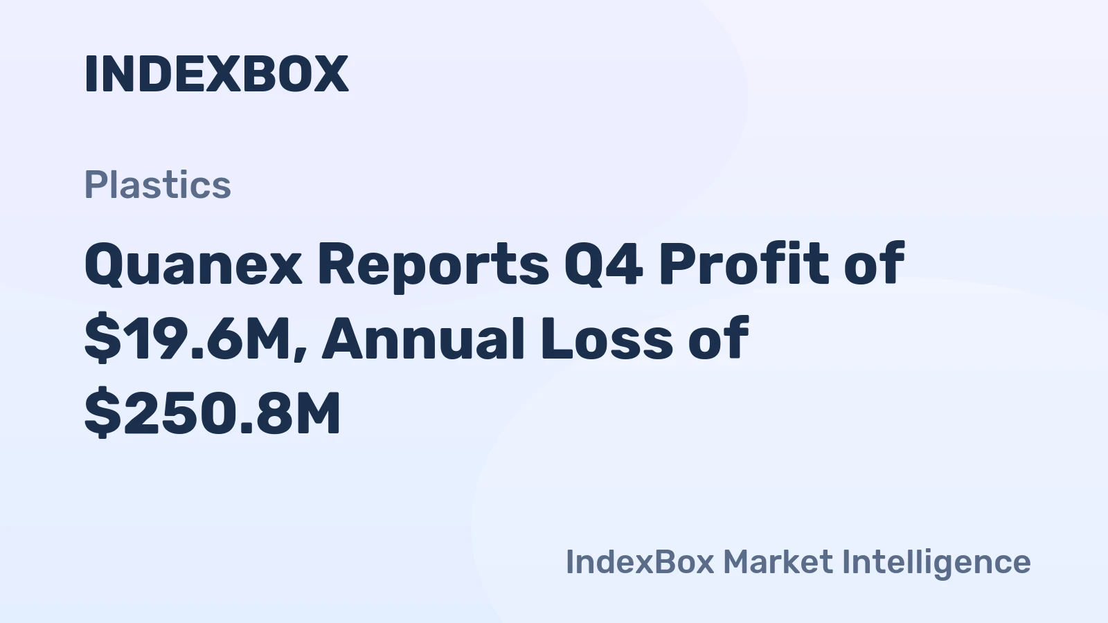 Quanex Reports Q4 Profit of $19.6M, Annual Loss of $250.8M