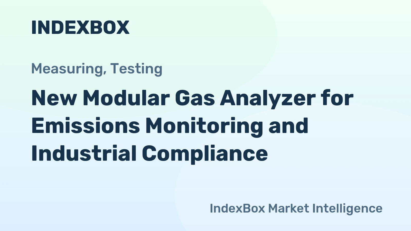 New Modular Gas Analyzer for Emissions Monitoring and Industrial Compliance