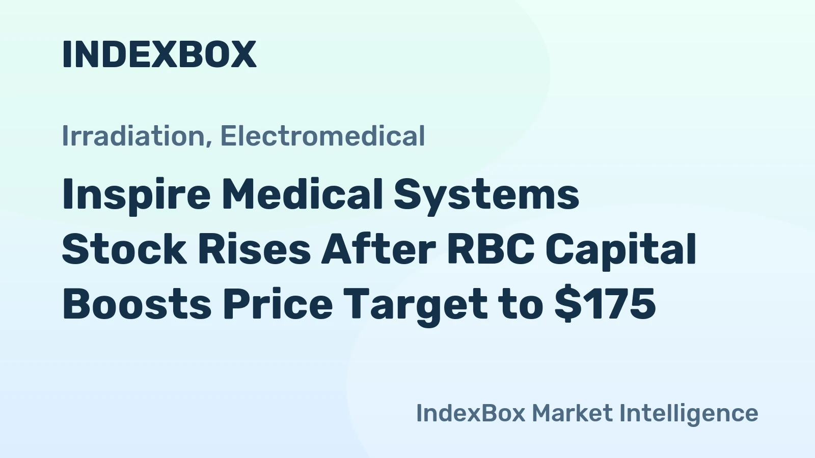 Inspire Medical Systems Stock Rises After RBC Capital Boosts Price Target to $175