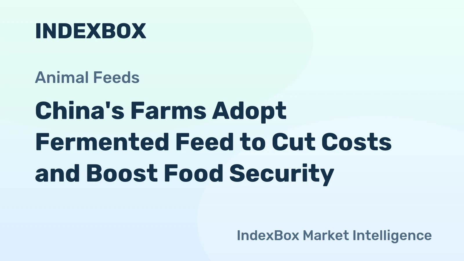 China's Farms Adopt Fermented Feed to Cut Costs and Boost Food Security