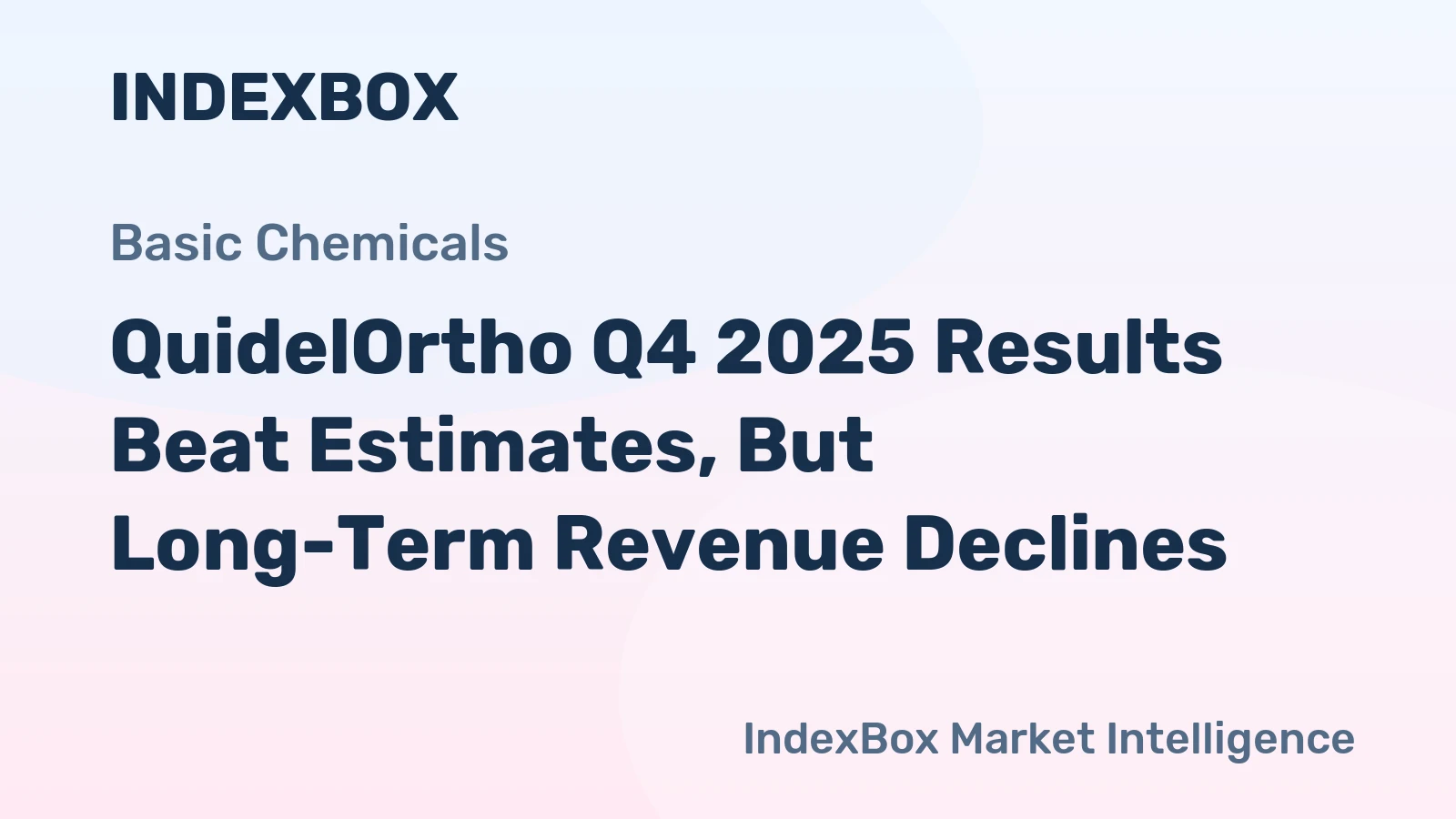 QuidelOrtho Q4 2025 Results Beat Estimates, But Long-Term Revenue Declines