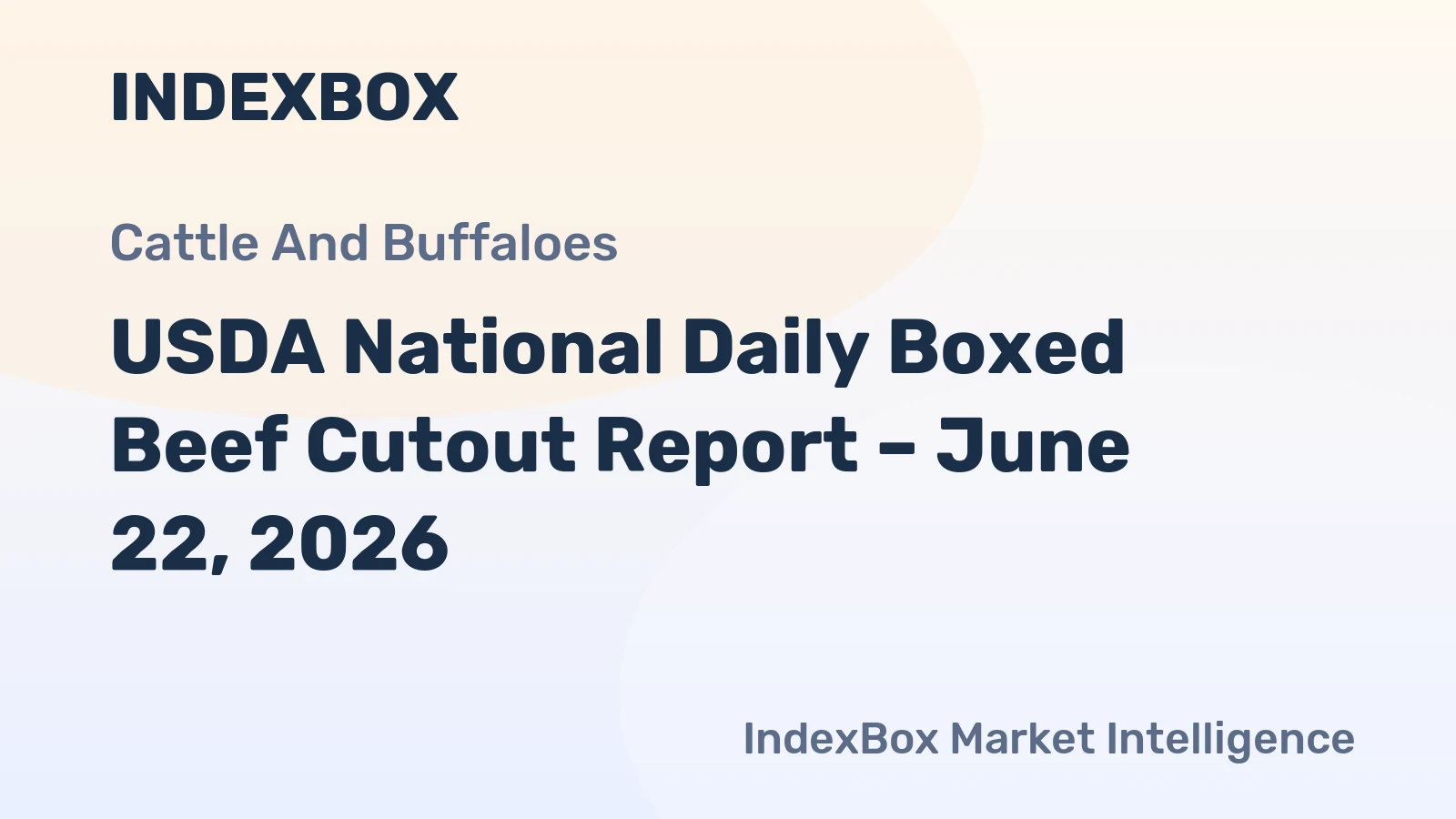 USDA National Daily Boxed Beef Cutout Report – June 22, 2026