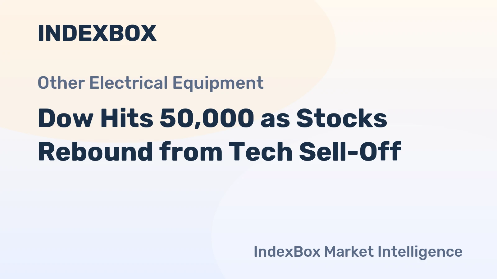 Dow Hits 50,000 as Stocks Rebound from Tech Sell-Off