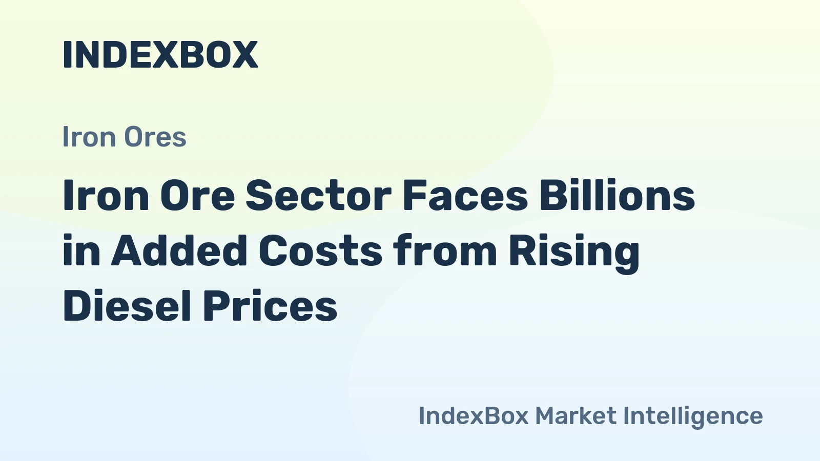 Iron Ore Sector Faces Billions in Added Costs from Rising Diesel Prices