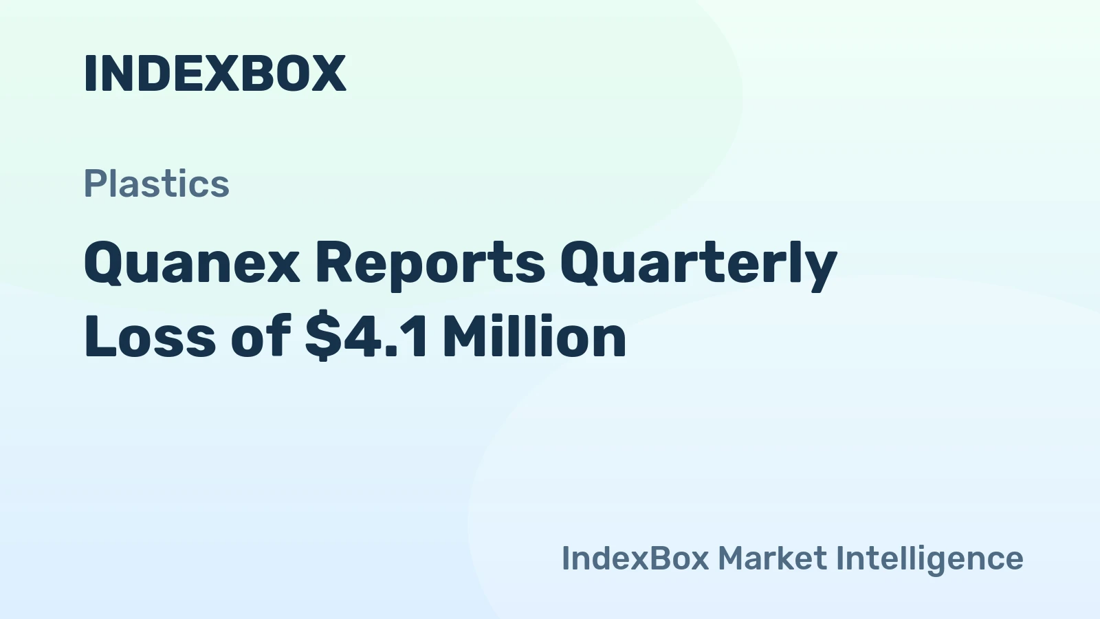 Quanex Reports Quarterly Loss of $4.1 Million