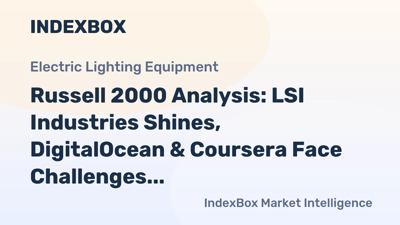 Russell 2000 Analysis: LSI Industries Shines, DigitalOcean & Coursera Face Challenges