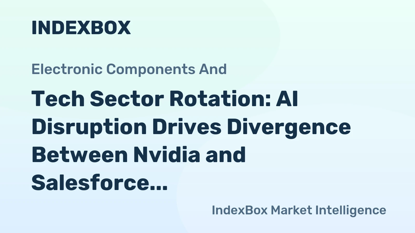 Tech Sector Rotation: AI Disruption Drives Divergence Between Nvidia and Salesforce