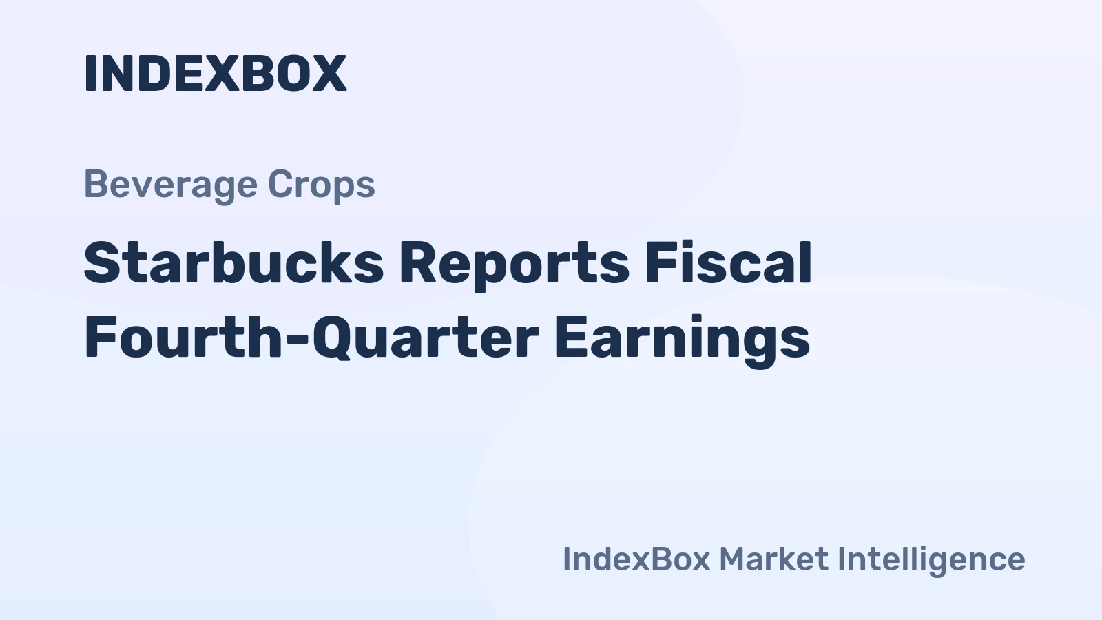 Starbucks Reports Fiscal Fourth-Quarter Earnings