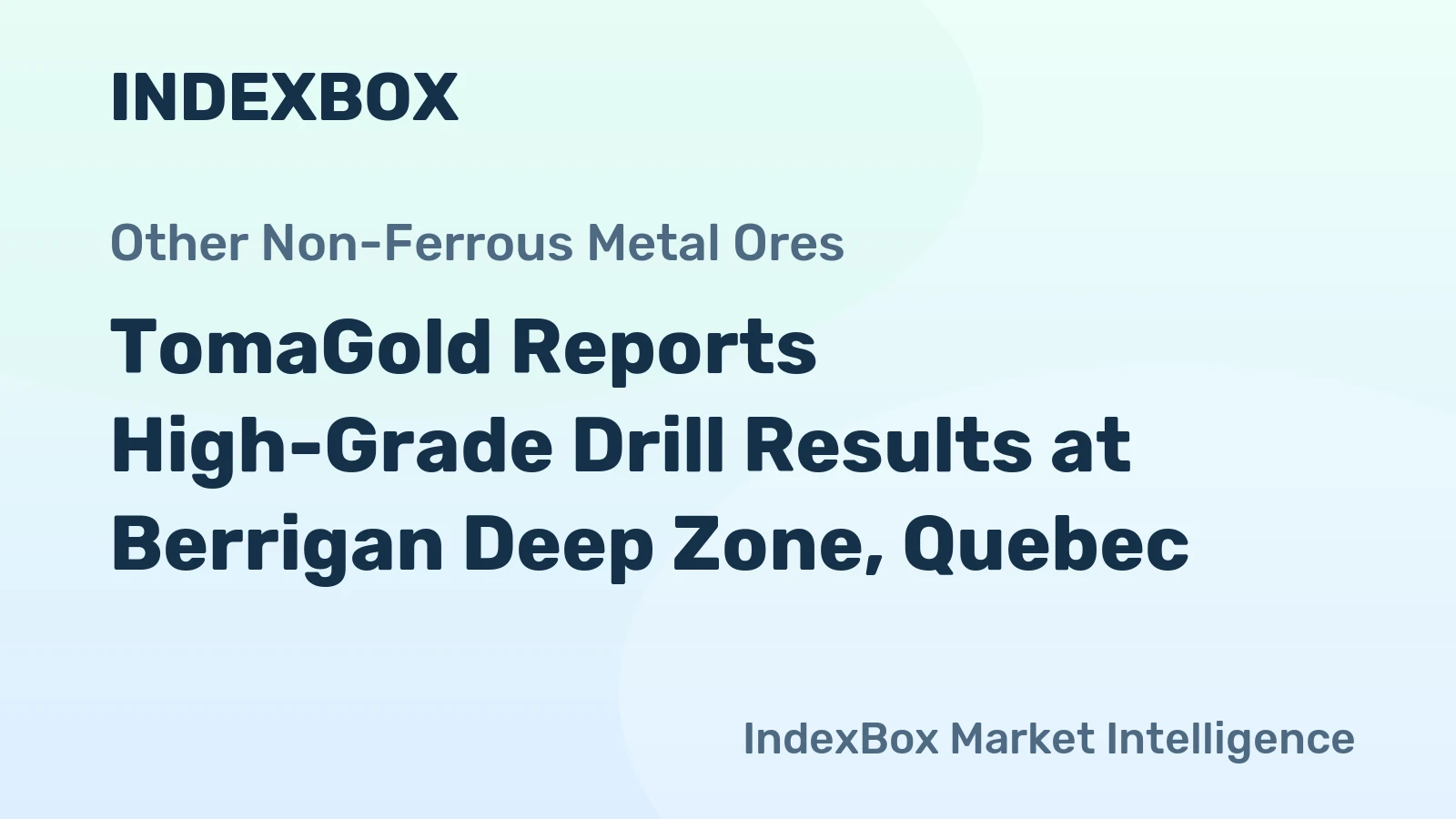 TomaGold Reports High-Grade Drill Results at Berrigan Deep Zone, Quebec