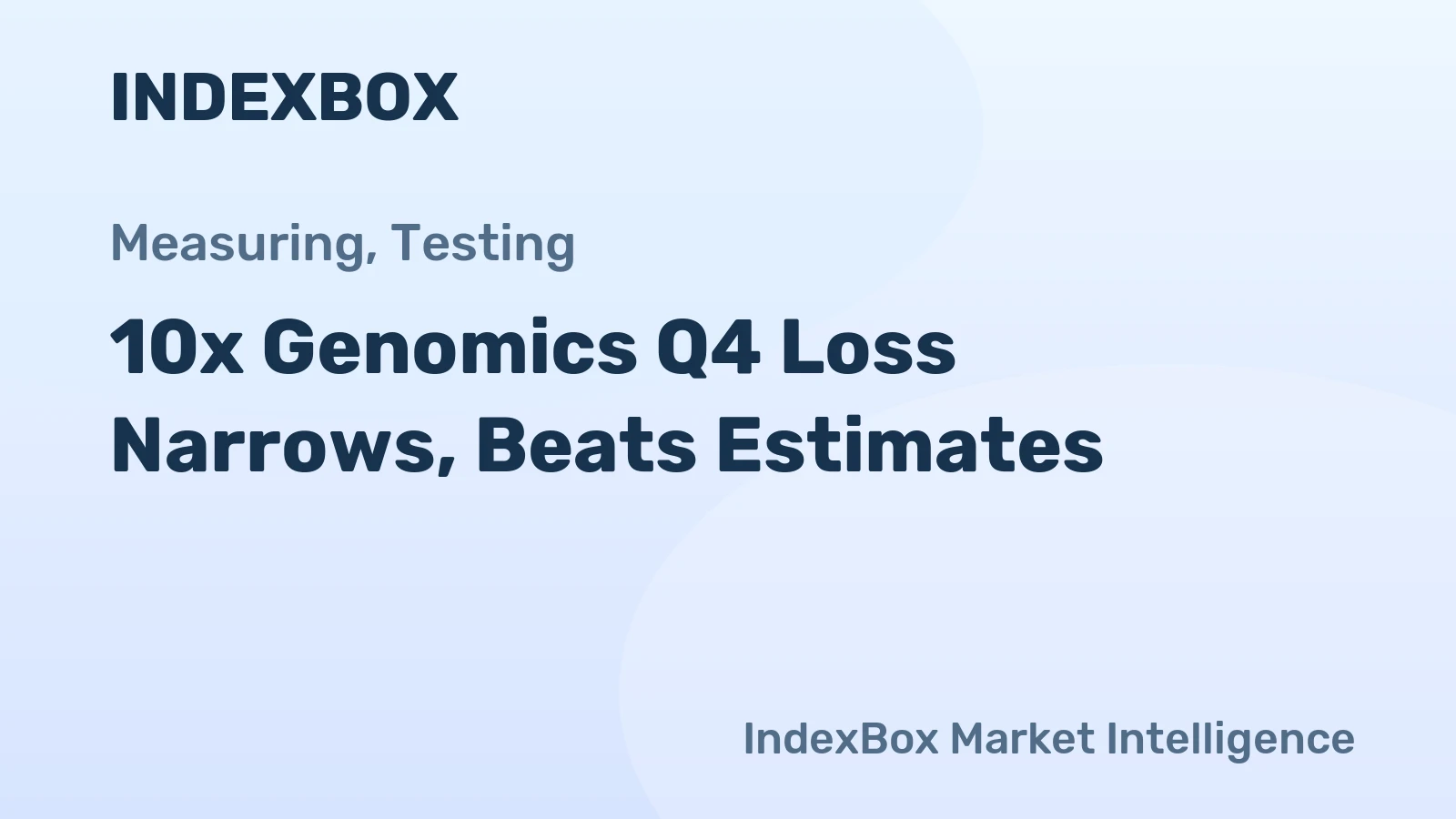 10x Genomics Q4 Loss Narrows, Beats Estimates