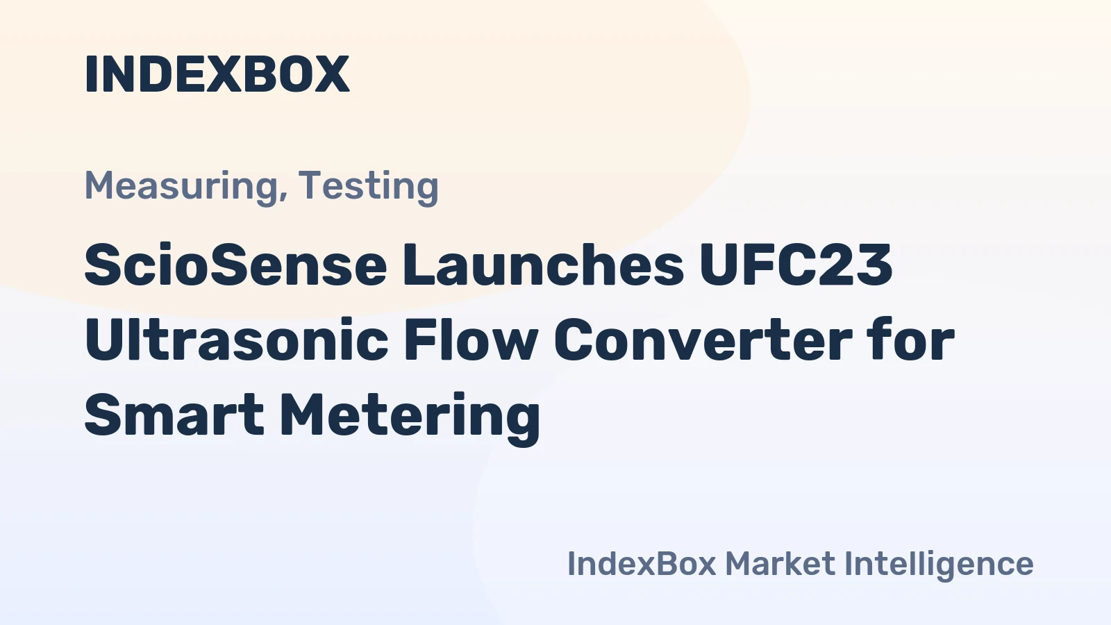 ScioSense Launches UFC23 Ultrasonic Flow Converter for Smart Metering