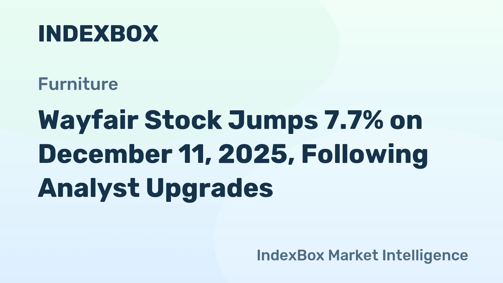 Wayfair Stock Jumps 7.7% on December 11, 2025, Following Analyst Upgrades