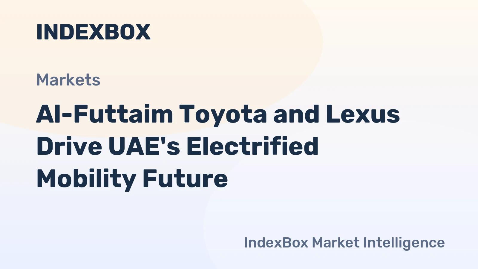 Al-Futtaim Toyota and Lexus Drive UAE's Electrified Mobility Future