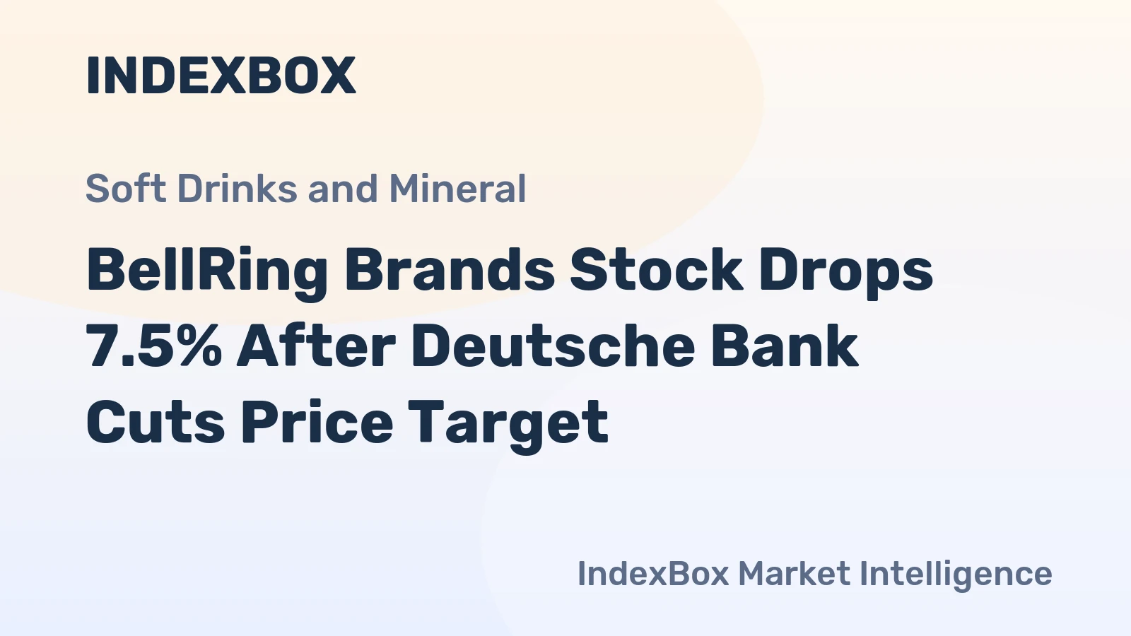 BellRing Brands Stock Drops 7.5% After Deutsche Bank Cuts Price Target