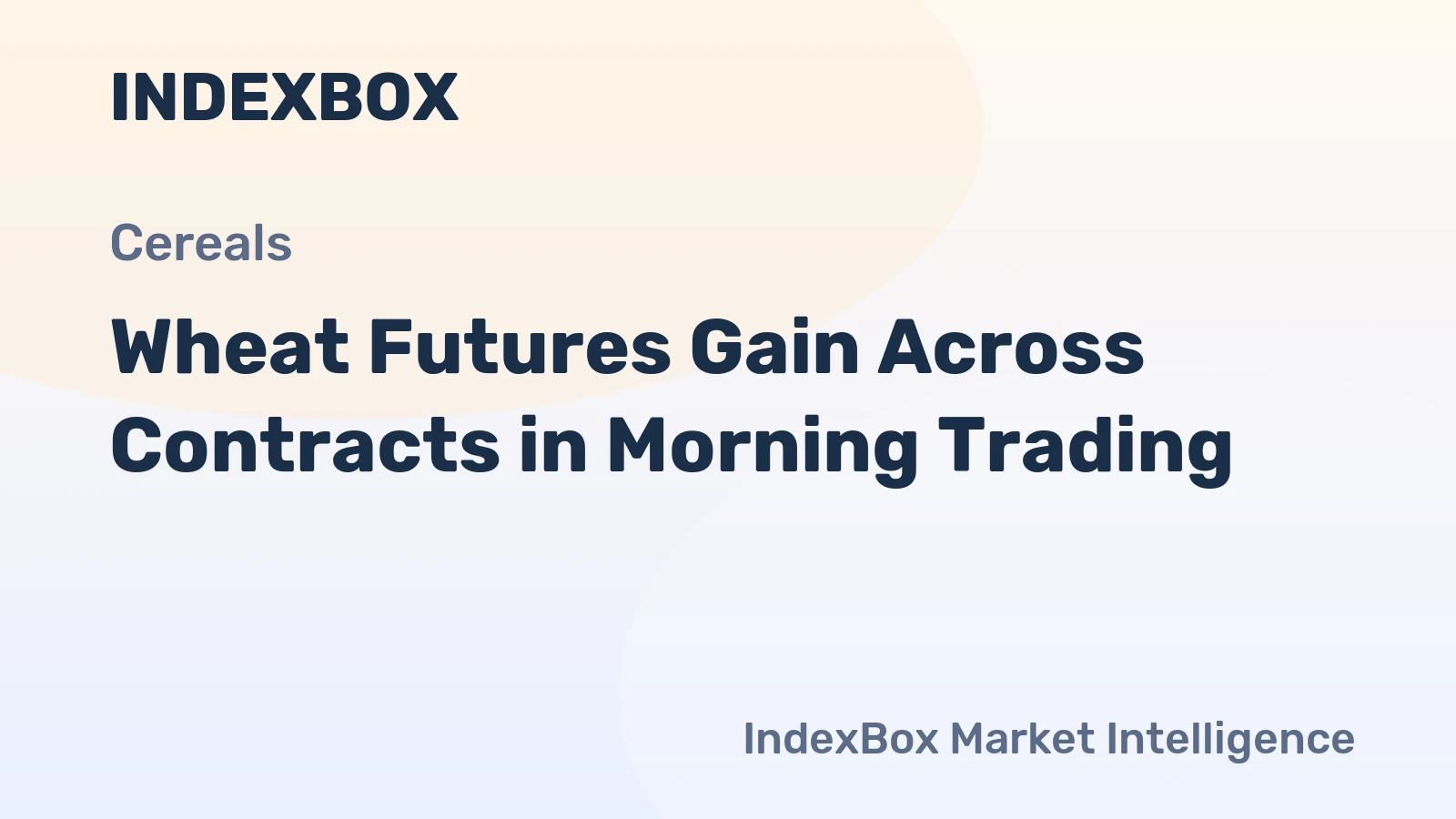 Wheat Futures Gain Across Contracts in Morning Trading
