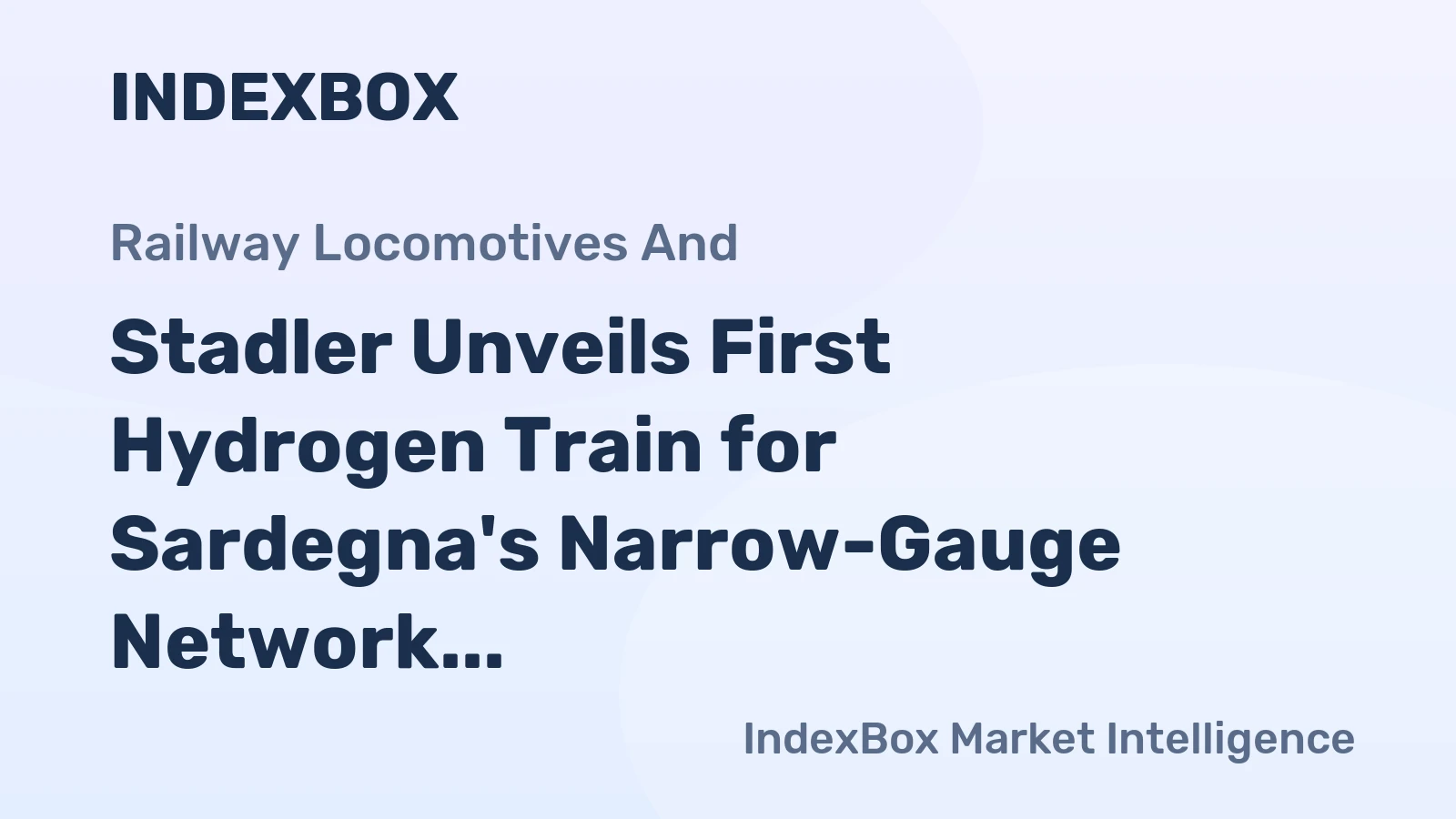 Stadler Unveils First Hydrogen Train for Sardegna's Narrow-Gauge Network