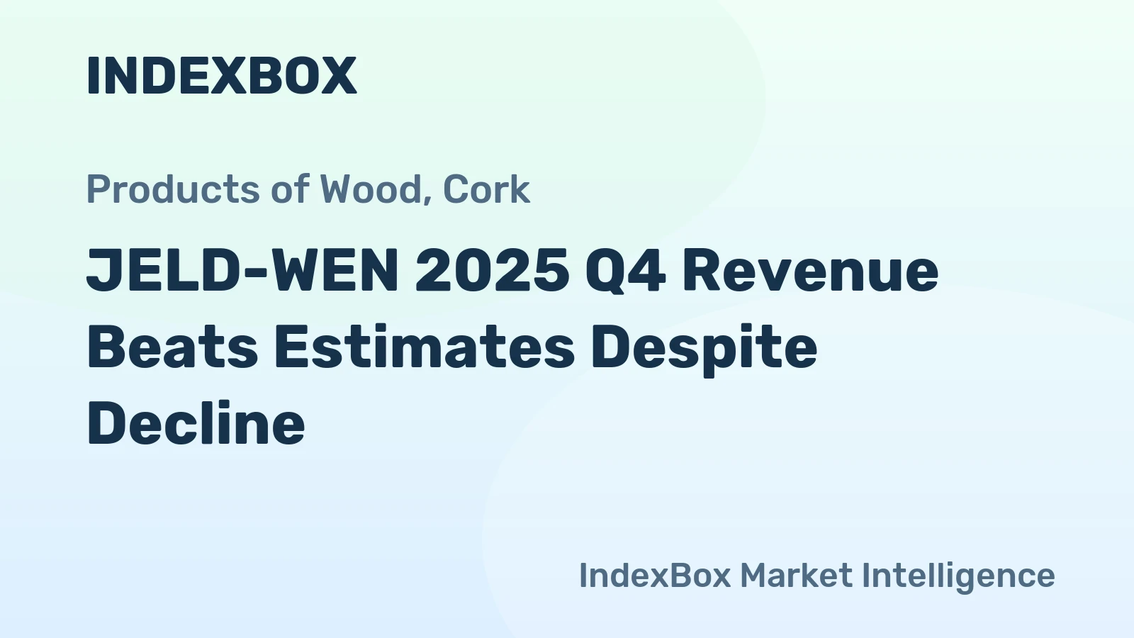 JELD-WEN 2025 Q4 Revenue Beats Estimates Despite Decline