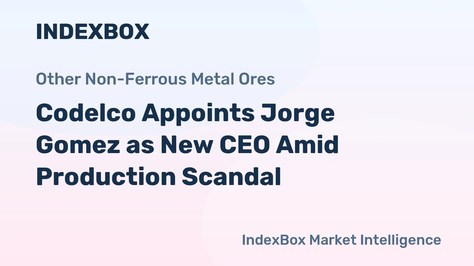 Codelco Appoints Jorge Gomez as New CEO Amid Production Scandal