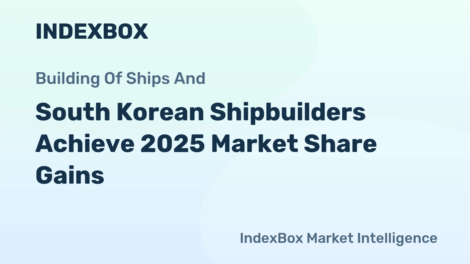 South Korean Shipbuilders Achieve 2025 Market Share Gains