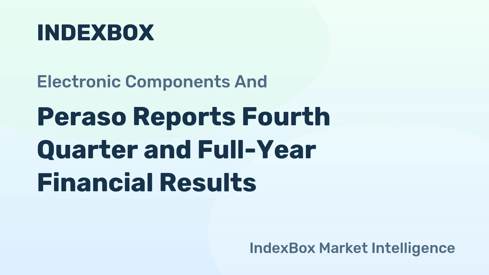 Peraso Reports Fourth Quarter and Full-Year Financial Results