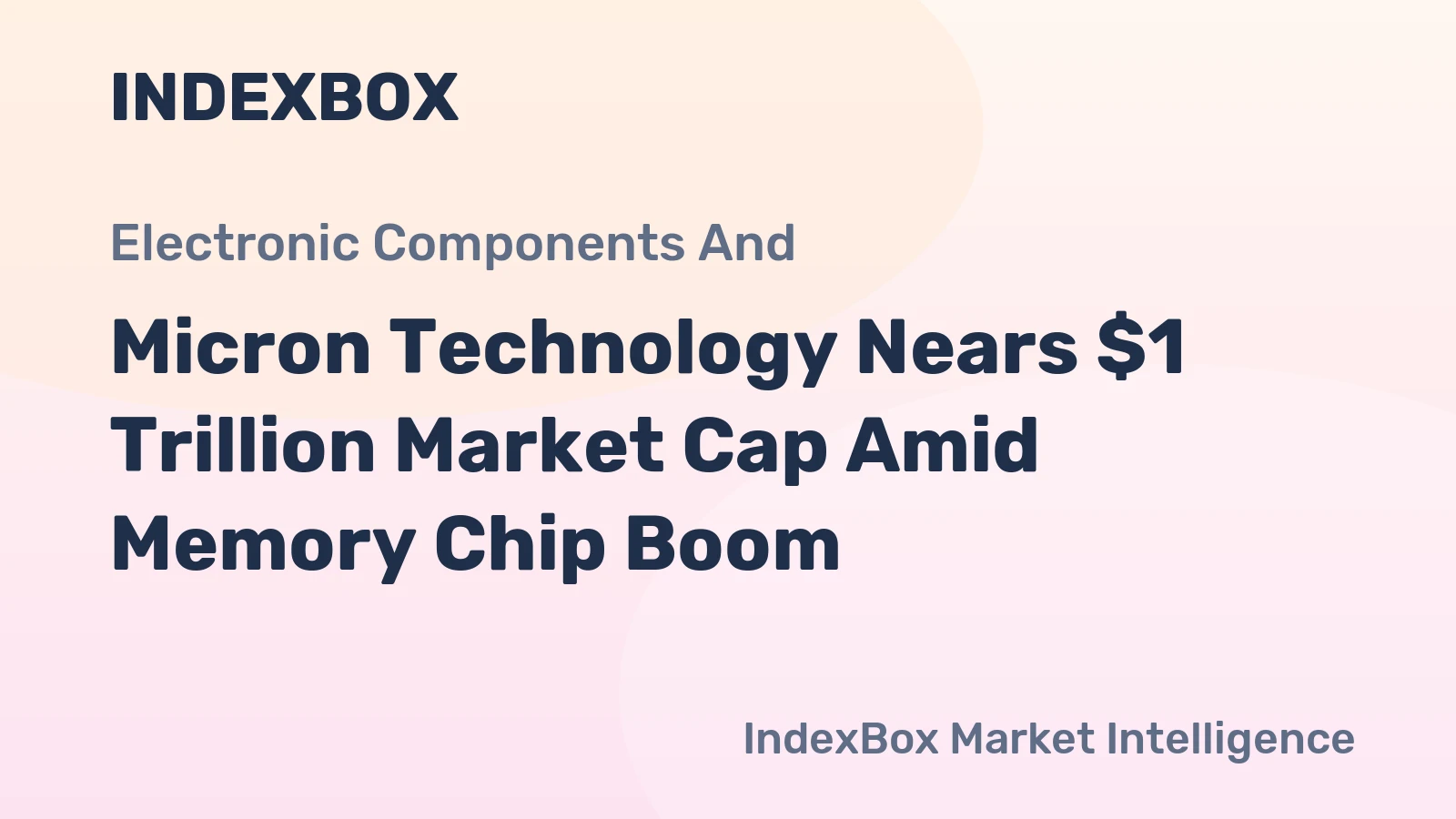 Micron Technology Nears $1 Trillion Market Cap Amid Memory Chip Boom