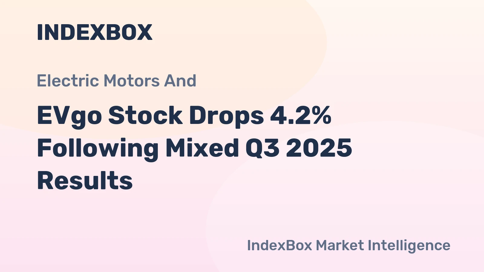 EVgo Stock Drops 4.2% Following Mixed Q3 2025 Results