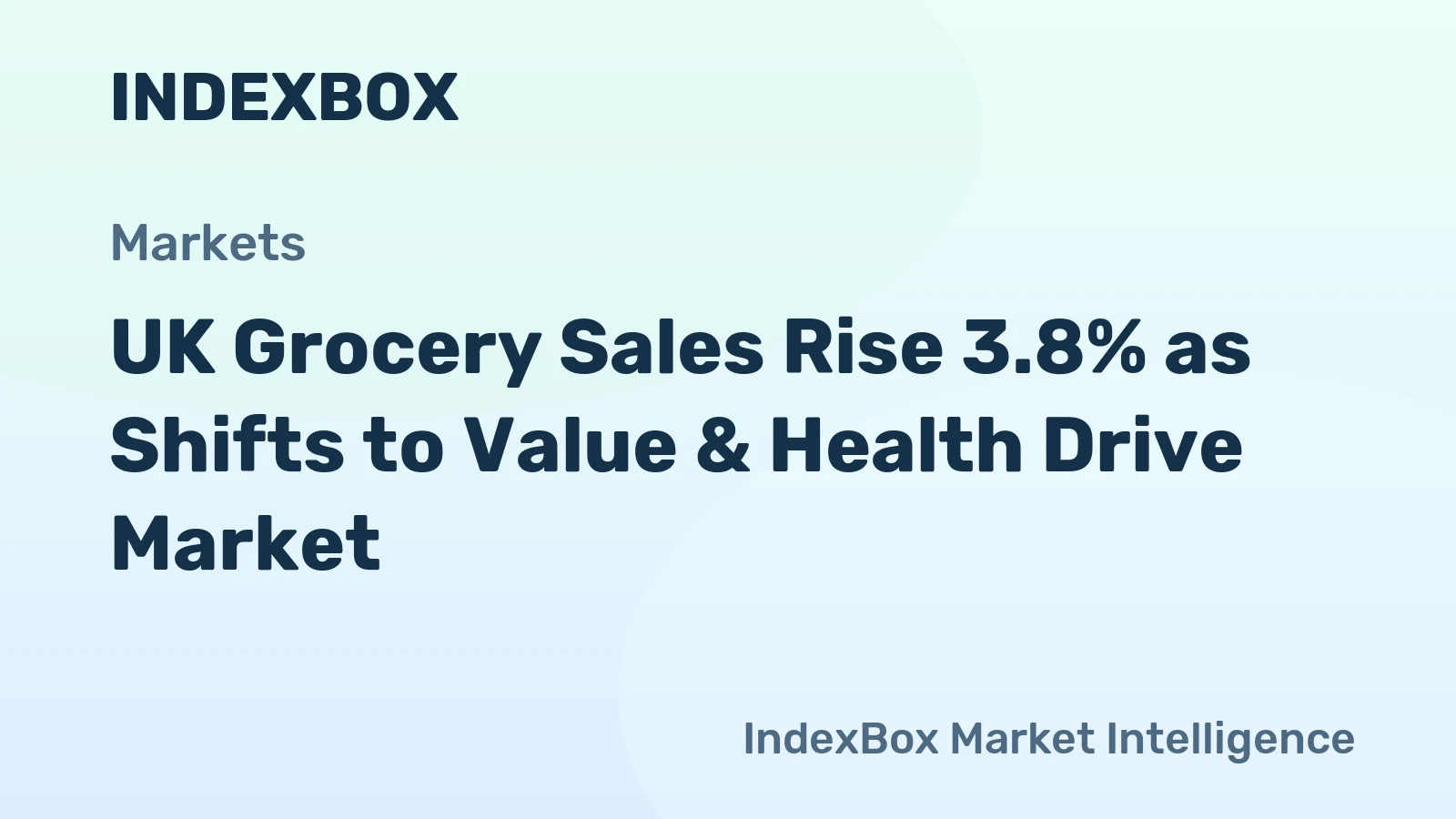 UK Grocery Sales Rise 3.8% as Shifts to Value & Health Drive Market