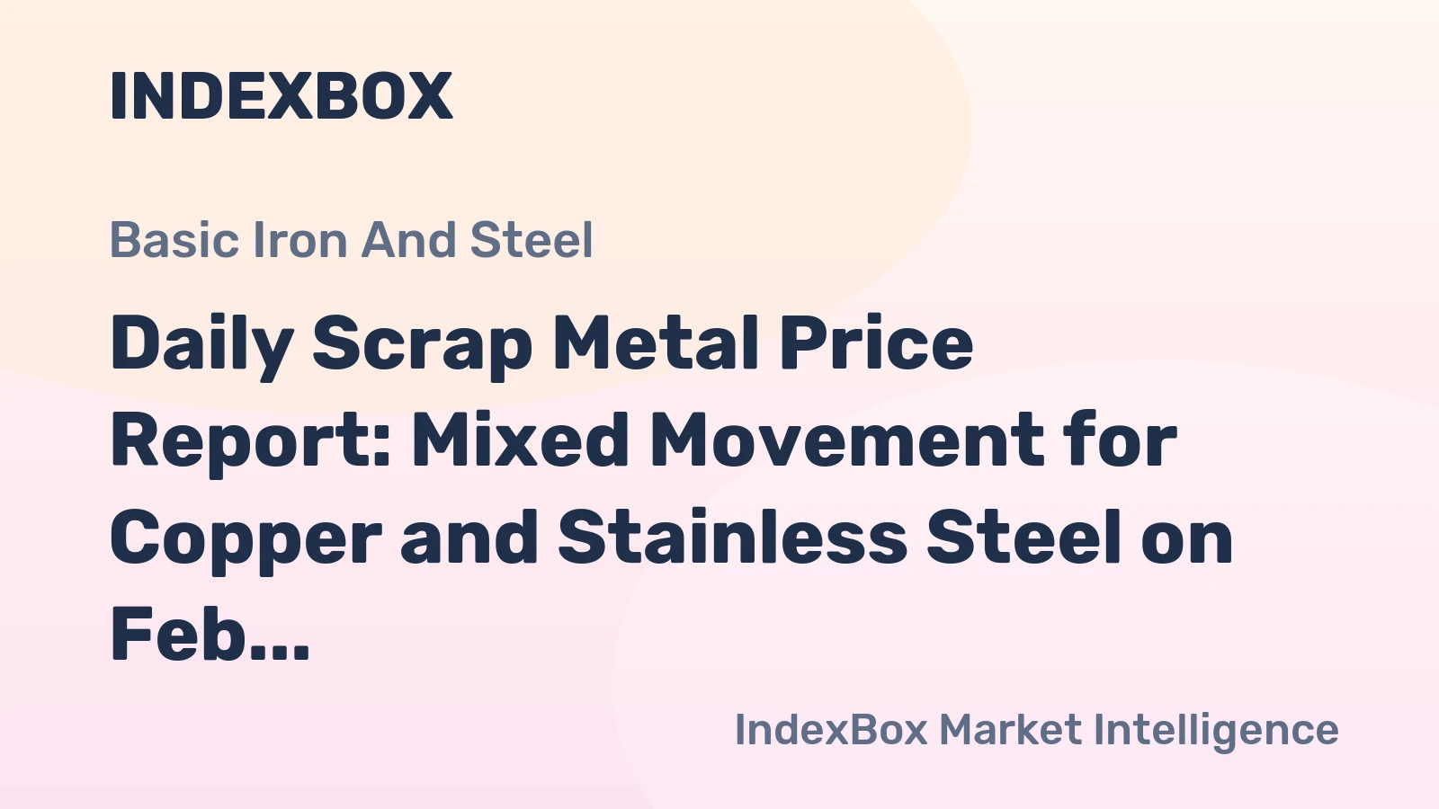 Daily Scrap Metal Price Report: Mixed Movement for Copper and Stainless Steel on Feb 5, 2026