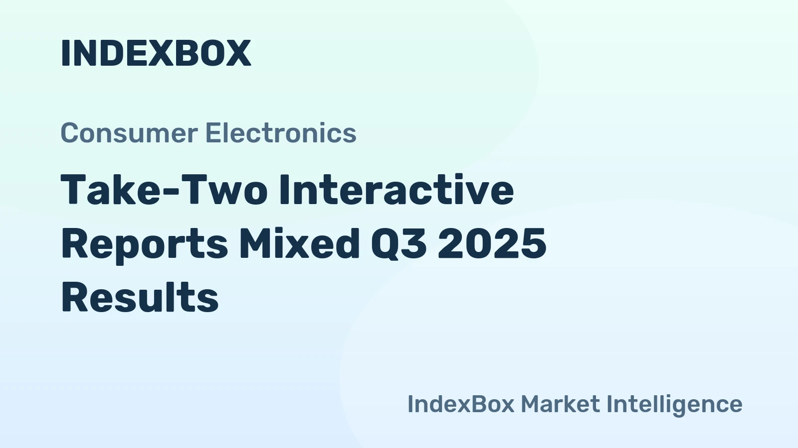 Take-Two Interactive Reports Mixed Q3 2025 Results