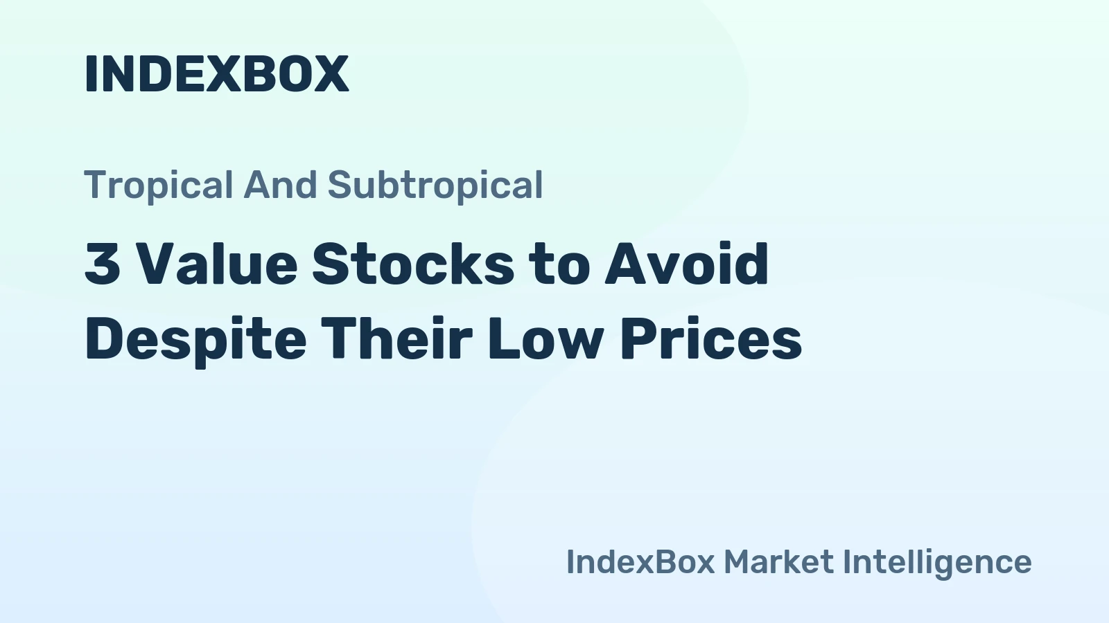 3 Value Stocks to Avoid Despite Their Low Prices