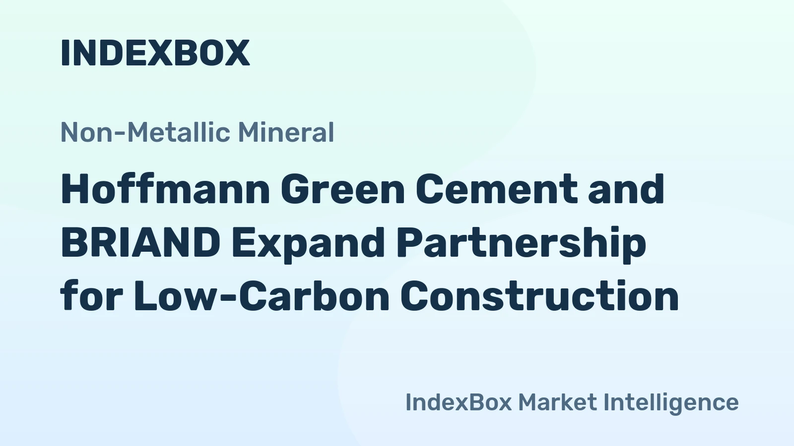 Hoffmann Green Cement and BRIAND Expand Partnership for Low-Carbon Construction
