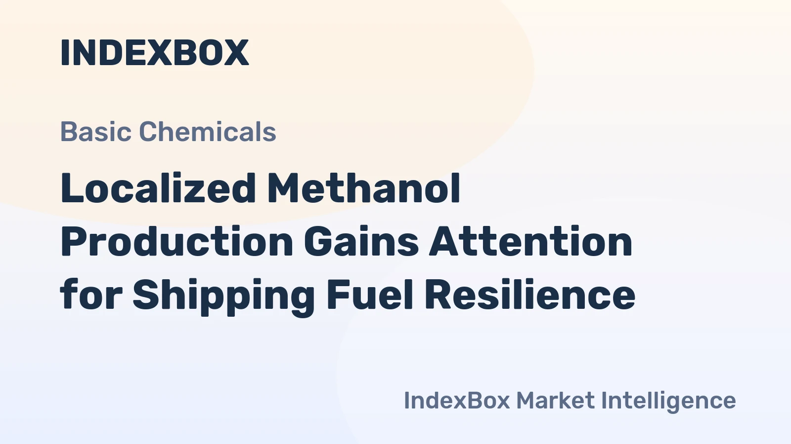 Localized Methanol Production Gains Attention for Shipping Fuel Resilience