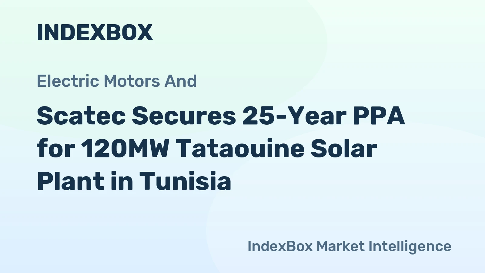 Scatec Secures 25-Year PPA for 120MW Tataouine Solar Plant in Tunisia