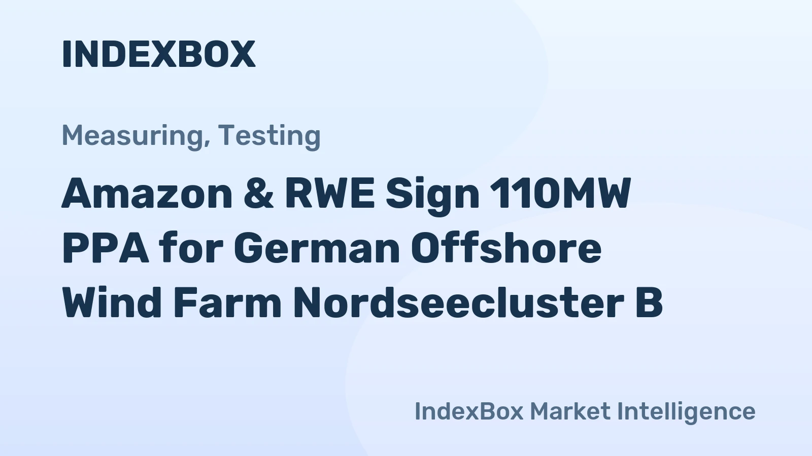 Amazon & RWE Sign 110MW PPA for German Offshore Wind Farm Nordseecluster B