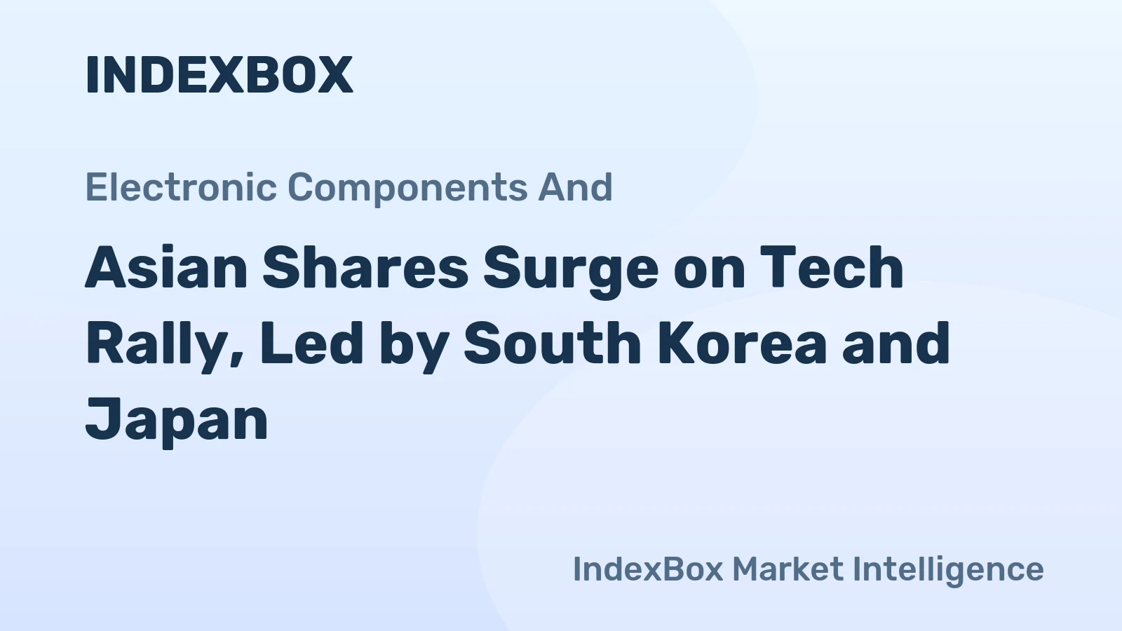 Asian Shares Surge on Tech Rally, Led by South Korea and Japan