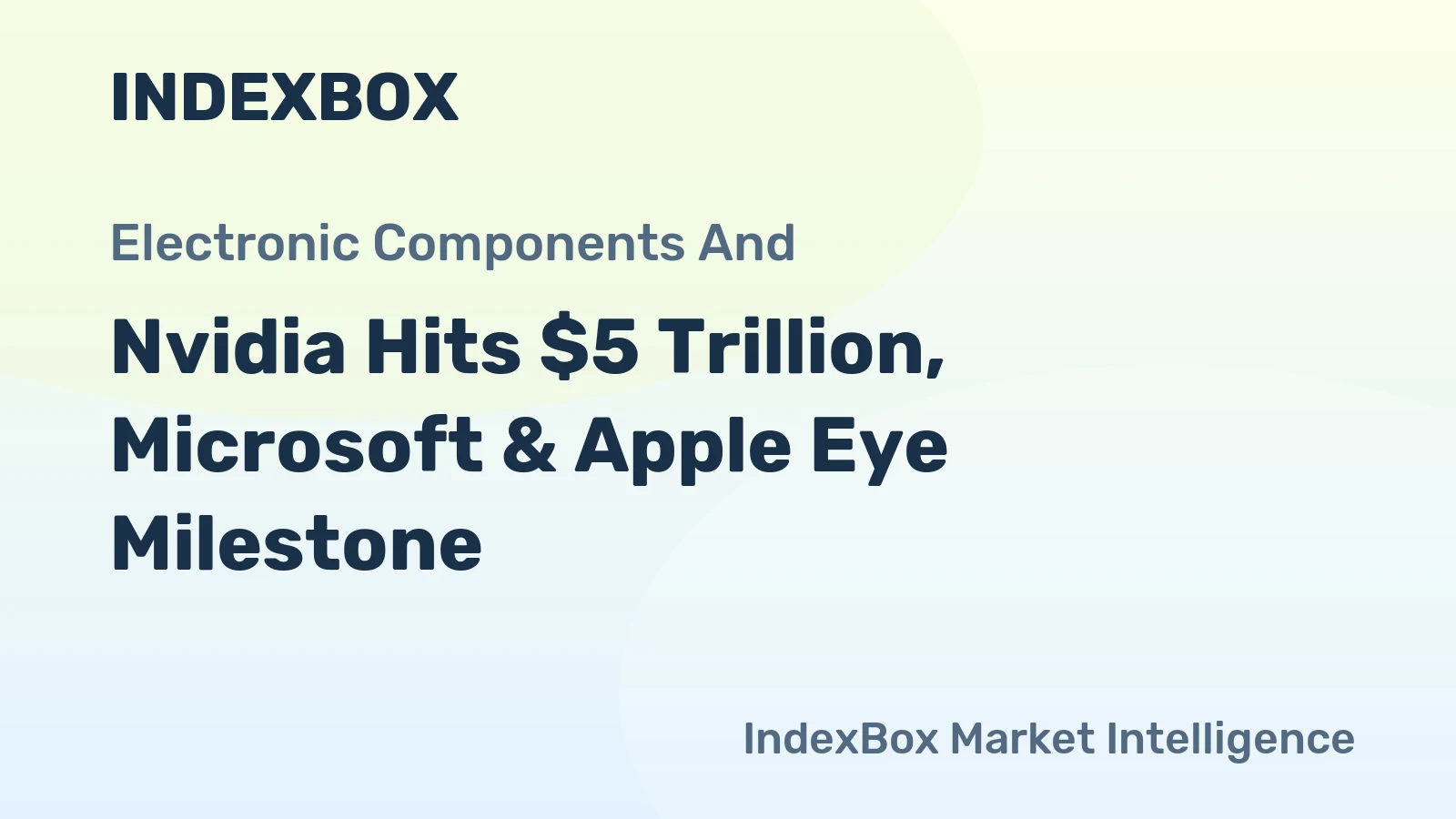 Nvidia Hits $5 Trillion, Microsoft & Apple Eye Milestone