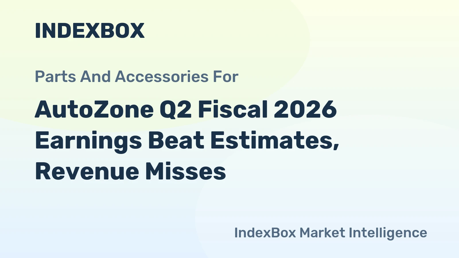 AutoZone Q2 Fiscal 2026 Earnings Beat Estimates, Revenue Misses